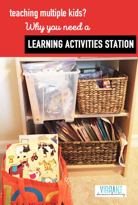 Why Your Homeschool Classroom Needs a Learning Activities Station