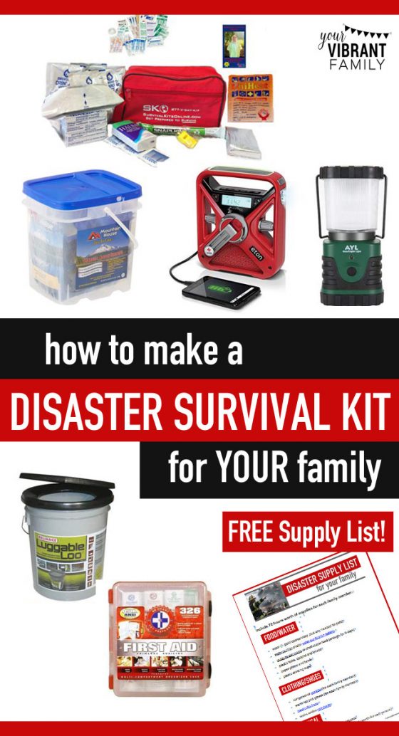 Free List-Create a Natural Disaster Preparedness Kit