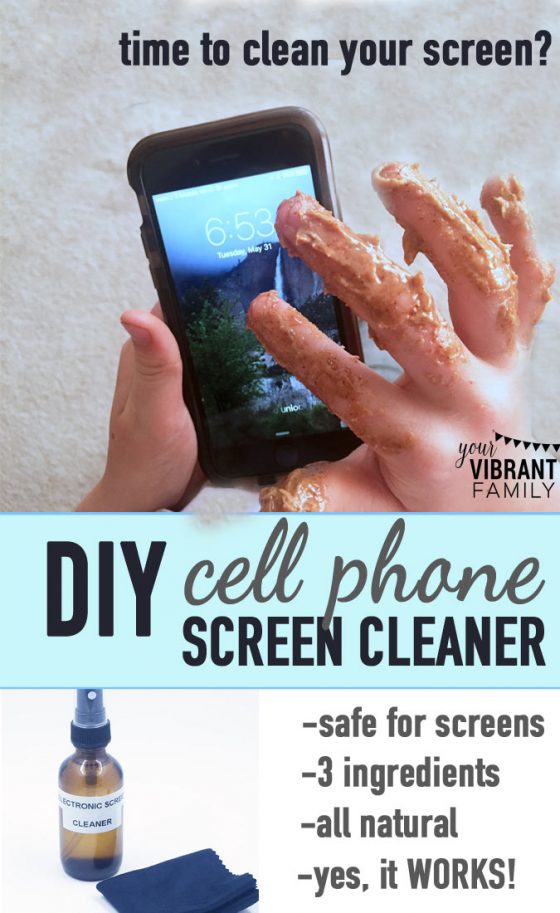 All Natural DIY Cell Phone Screen Cleaner (3 Ingredients!)