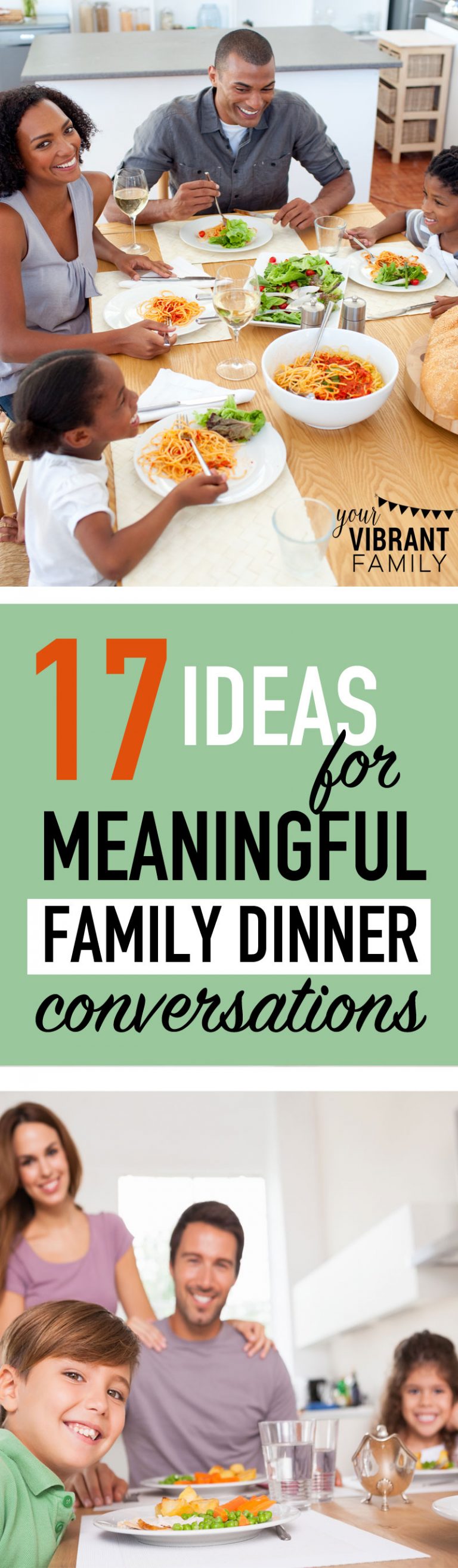 17 Ideas for Meaningful Family Dinner Conversations